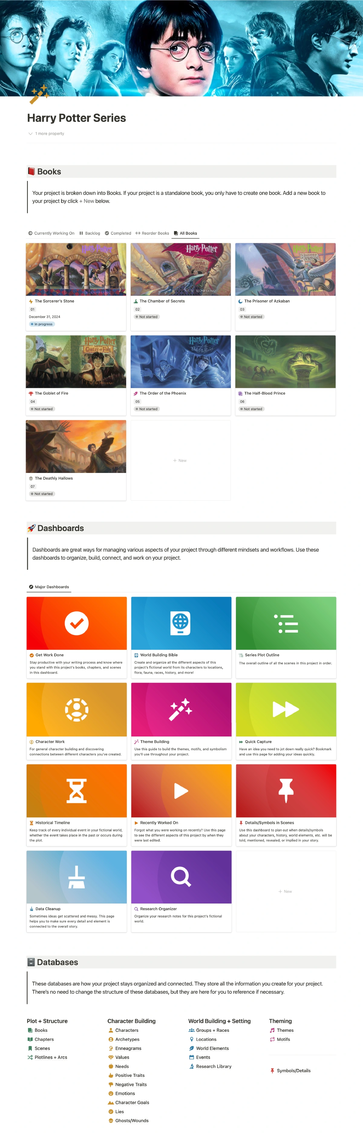 Ultimate Character Builder | Notion Template | StoryFlint